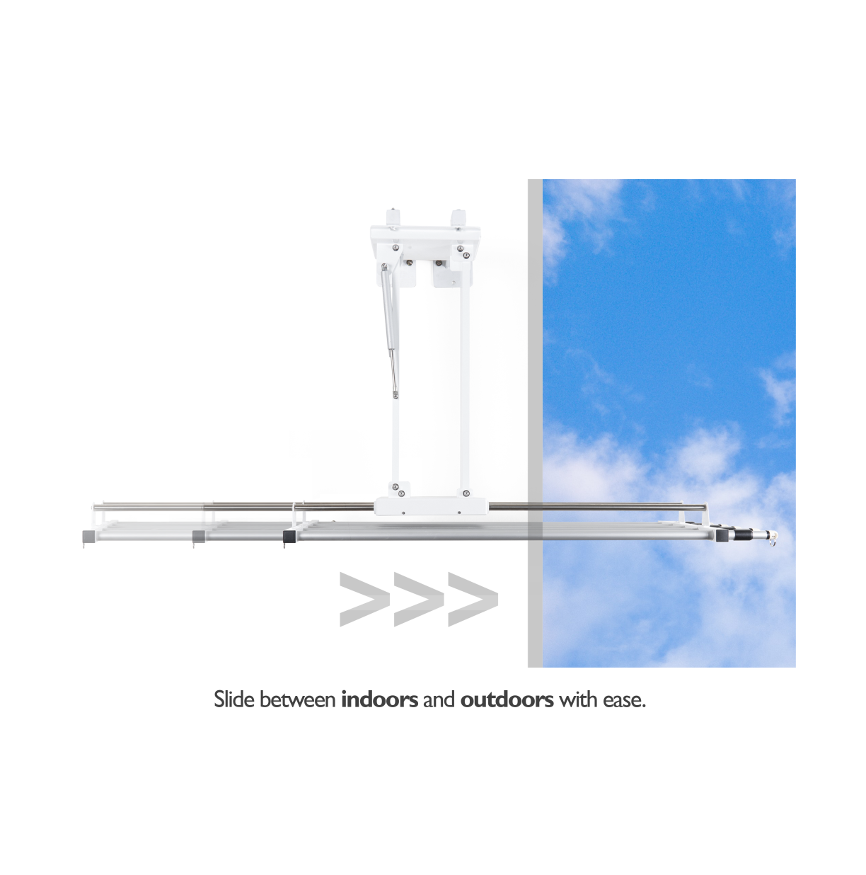 Tame Laundry Systems - VERSI | Ceiling Mounted Retractable Sliding System